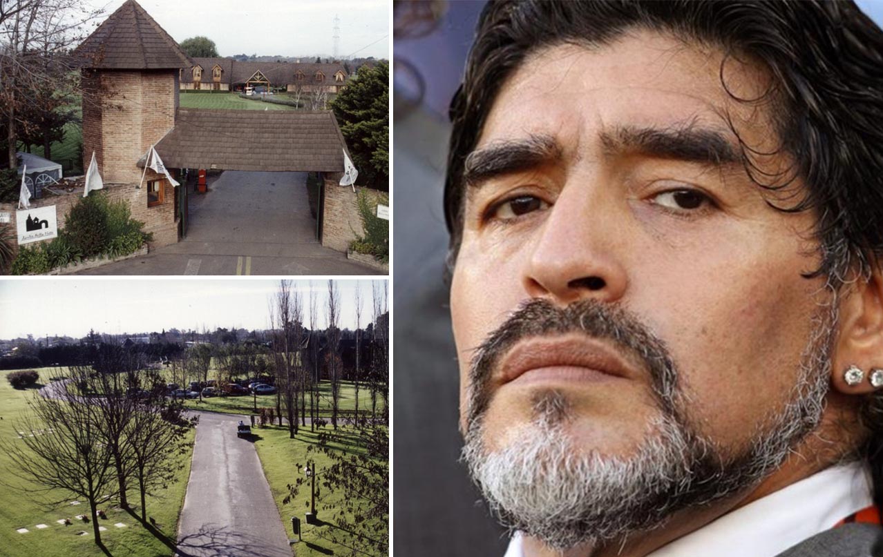 Las imágenes: Cómo es el lugar en donde enterrarán a Diego Maradona ...