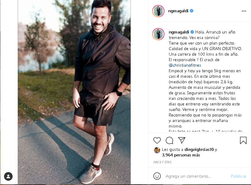 La increíble transformación física de Nicolás Magaldi gracias al ...