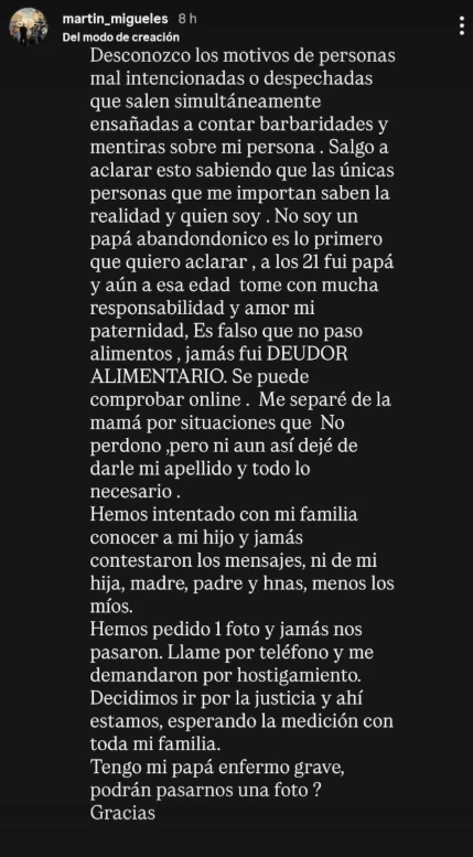 Martín Migueles publicó un furioso descargo tras ser acusado de ...