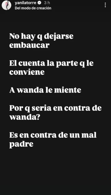 Yanina Latorre expuso la peor mentira de Martín Migueles frente a Wanda ...