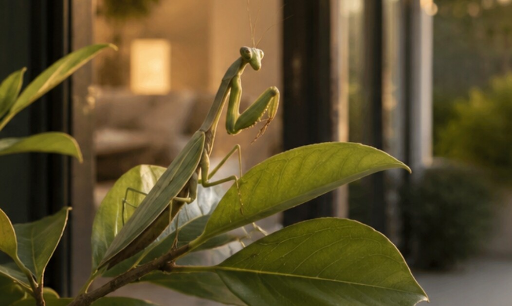Qué significa que una mantis religiosa aparezca cerca de tu casa