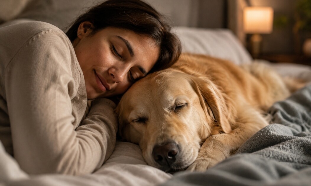 Qué significa que tu perro suspire cuando se acuesta al lado tuyo