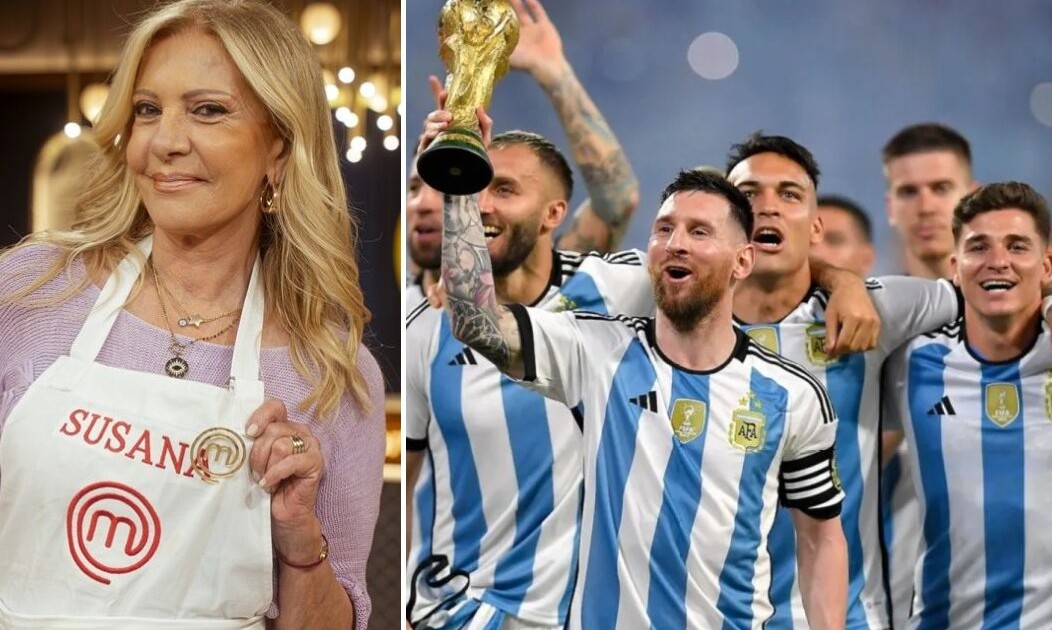 Susana Roccasalvo mostró su tanga cábala para la Selección Argentina en ...
